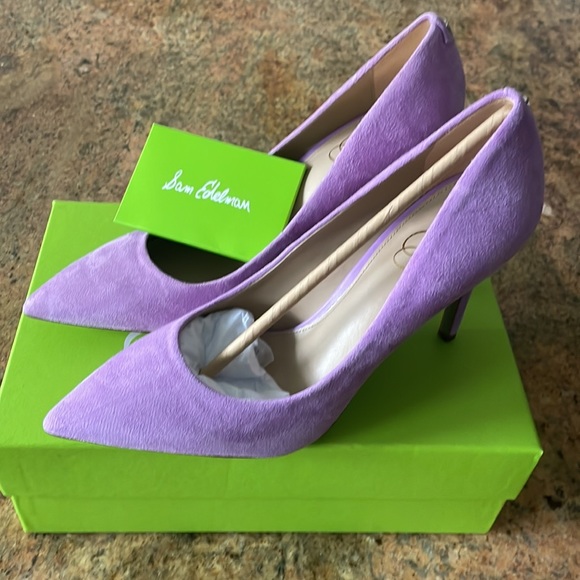 Sam Edelman | Shoes | New Sam Eldeman Lavender Suede Pump Beautiful ...